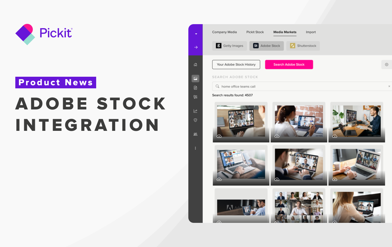Pickit announces new integration with Adobe Stock